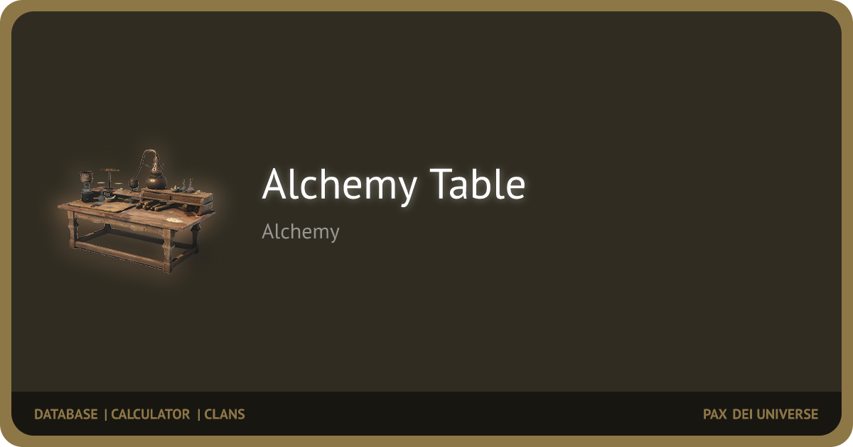 Alchemy Table The New Alchemy Table In Undecember A Dummies Guide